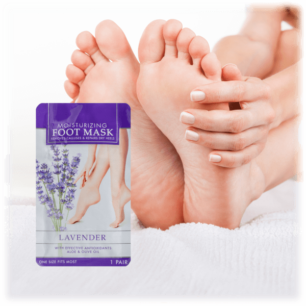 MorningSave: 12-Pack: Lavender Moisturizing & Exfoliating Foot Masks