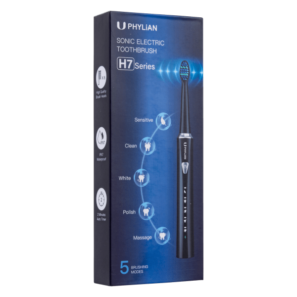 MorningSave: Phylian H7 Sonic Electric Toothbrush with 8 Brush Heads