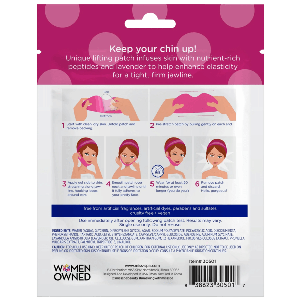 MorningSave: 12-Pack: Miss Spa Chin Lift Tightening Chin Masks