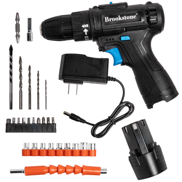 MorningSave: Brookstone 12-volt Power Drill with Accessories