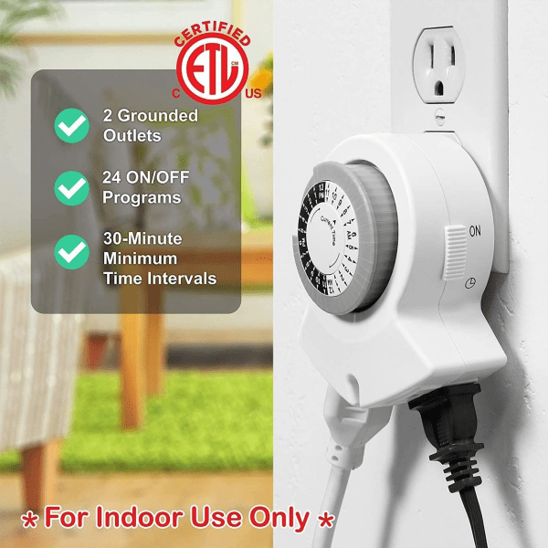 MorningSave: 2-Pack: ClearPower Indoor Timers & Extension Cords Set