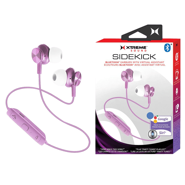 Meh: 2-Pack Xtreme Sound Sidekick Bluetooth Earbuds with Virtual Assistant