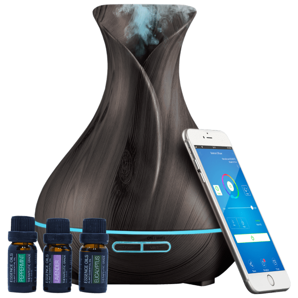 MorningSave: Sierra Modern Home "Smart" Diffuser + 3 Oils (Alexa and ...