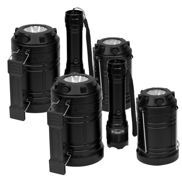 MorningSave: 6-Piece: SecureBrite Ultimate Flashlight and Lantern Bundle