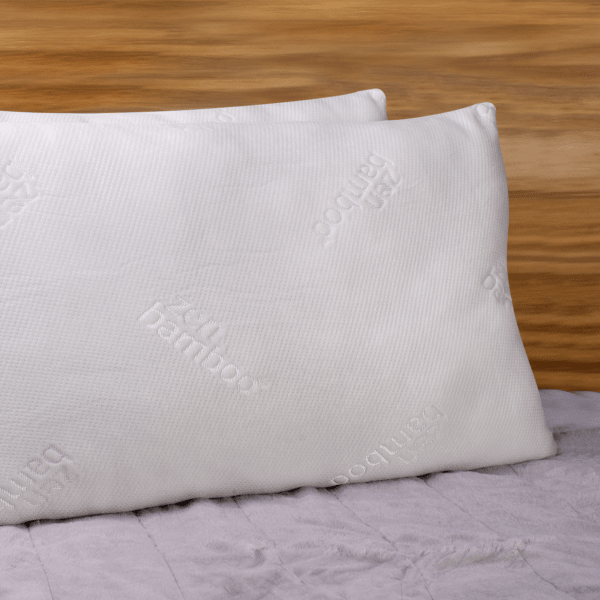 SideDeal: 2-Pack: Zen Bamboo Plush Gel Fiber Pillows