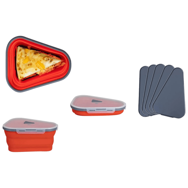 MorningSave: Titan Pizza Storage Container with 5 Microwavable Serving ...