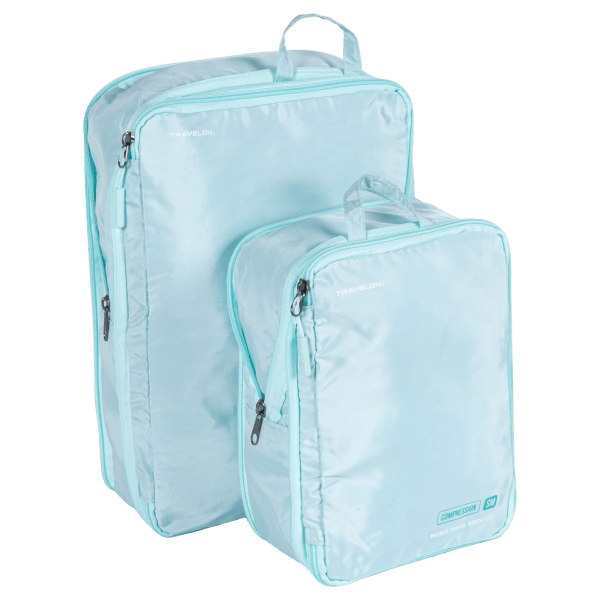 MorningSave: Travelon Set of 2 Packing Cubes With Compression