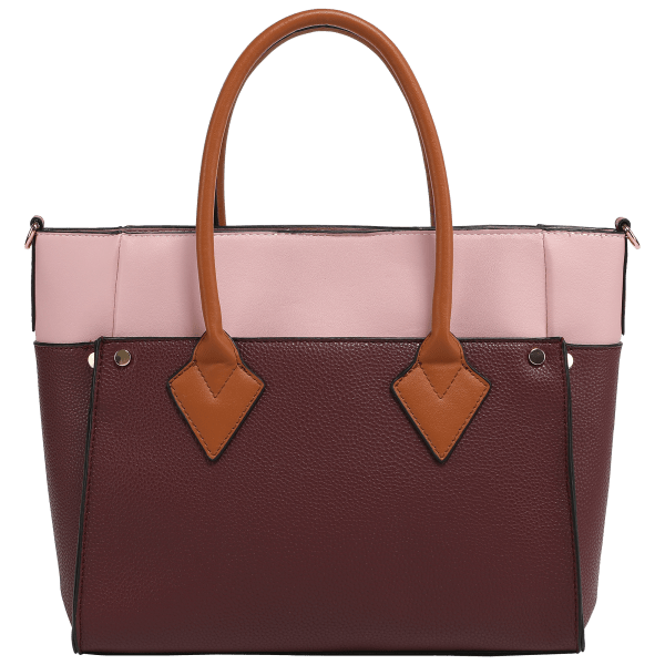 MorningSave: MKF Collection Brynlee Color-Block Vegan Leather Tote Bag ...