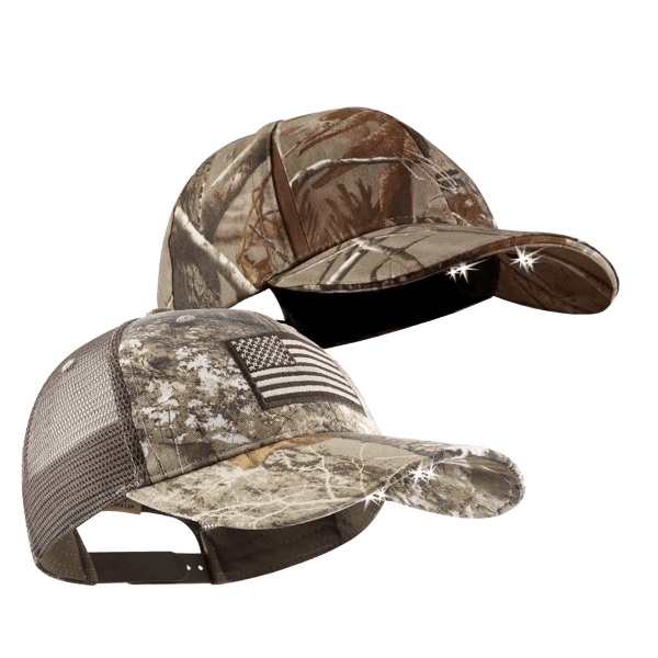 MorningSave: 2-Pack: Panther Vision PowerCap LED Hats and Beanies