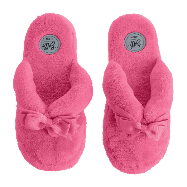 MorningSave: Bella il Fiore Plush Spa Slipper and Headband Set