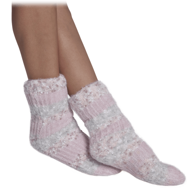 MorningSave: 2-Pack: Nicole Miller Ladies Chenille Popcorn Lodge Socks