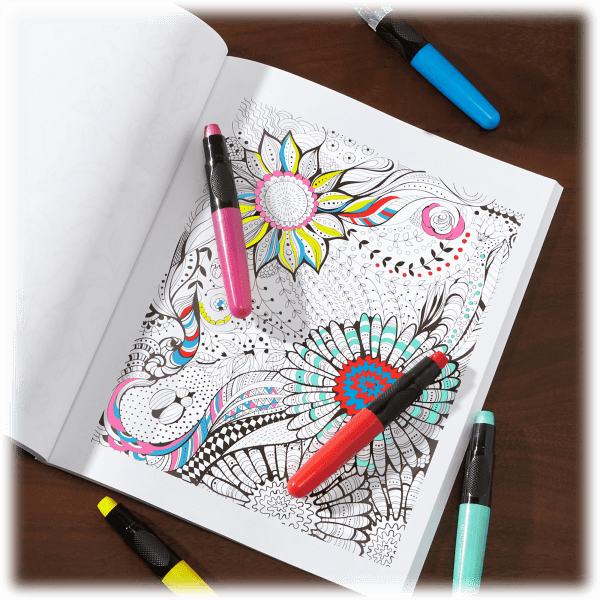 MorningSave: 4-Pack: Color Sensation Adult Coloring Books