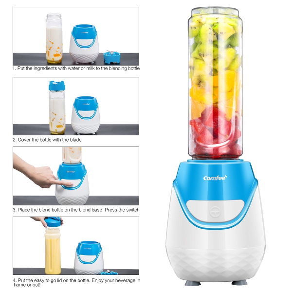 MorningSave: Comfee Personal Blender with Tritan 20oz Sports Bottles