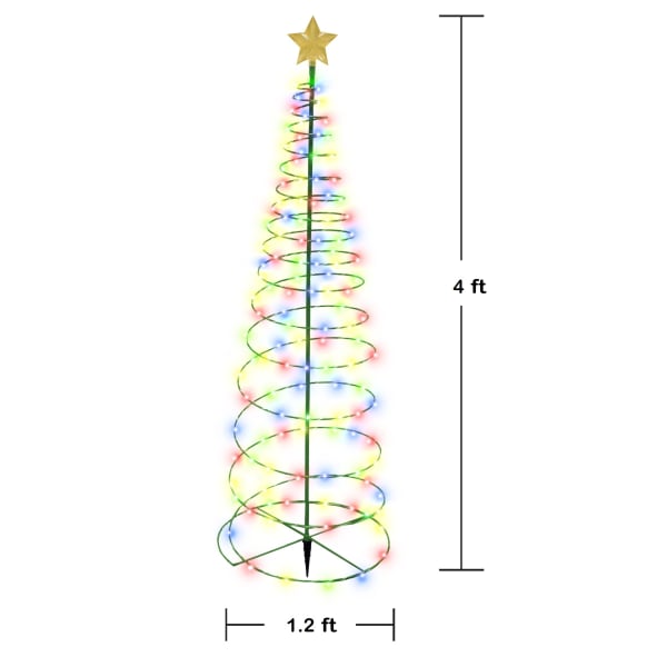 MorningSave: Touch Of ECO Merrylite Solar LED Metal Christmas Tree ...