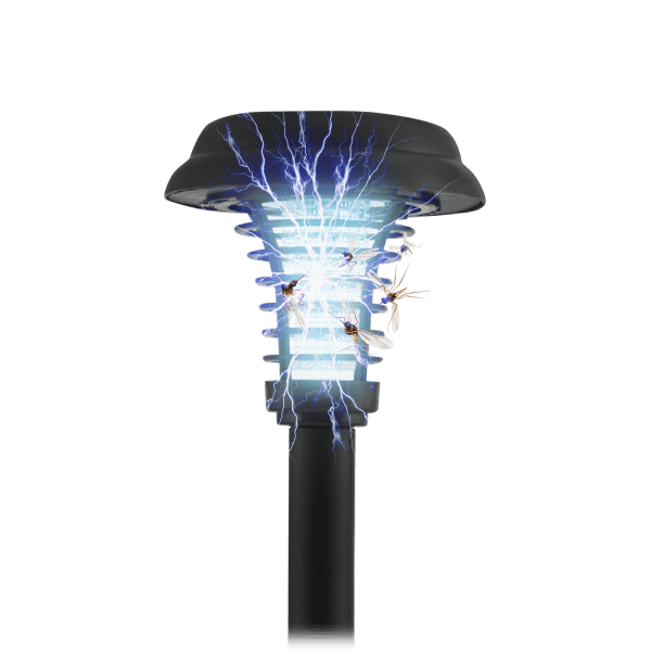 MorningSave: 2 Pack: Brookstone Solar Powered LED Bug Zapper Stake Lights