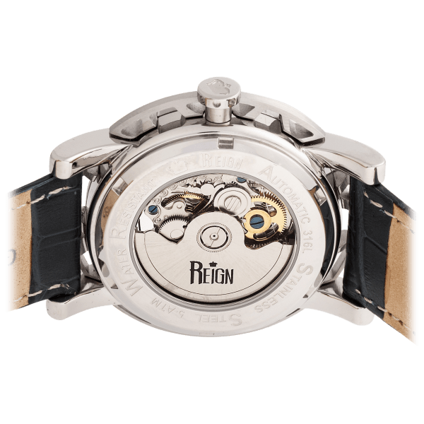 Shop Univision: Reign Stavros Reloj Automático con Correa de Piel de ...
