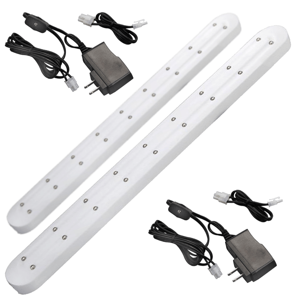 MorningSave: 2-Pack 16-Inch Linkable LED Under Cabinet Bars by Amertac