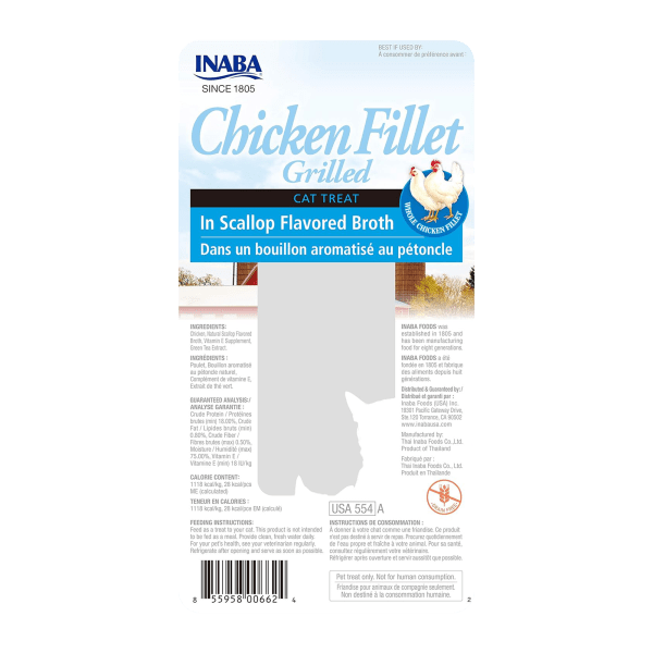 SideDeal: 48-Pack: INABA Hand-Cut Grilled Chicken Fillet in Scallop ...