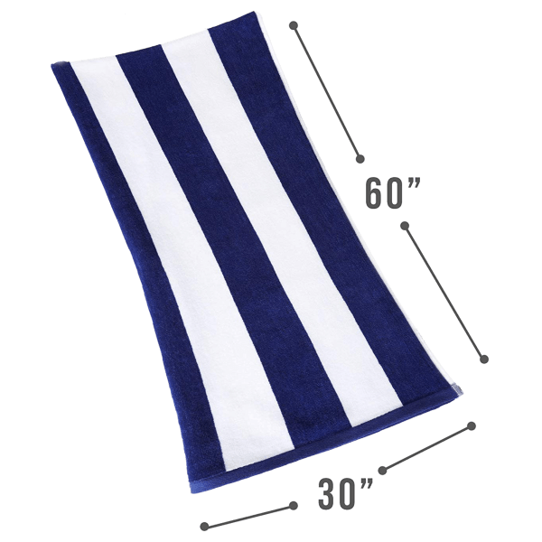 Meh: 4-Pack: Cabana Stripe 30" x 60" Beach Towels