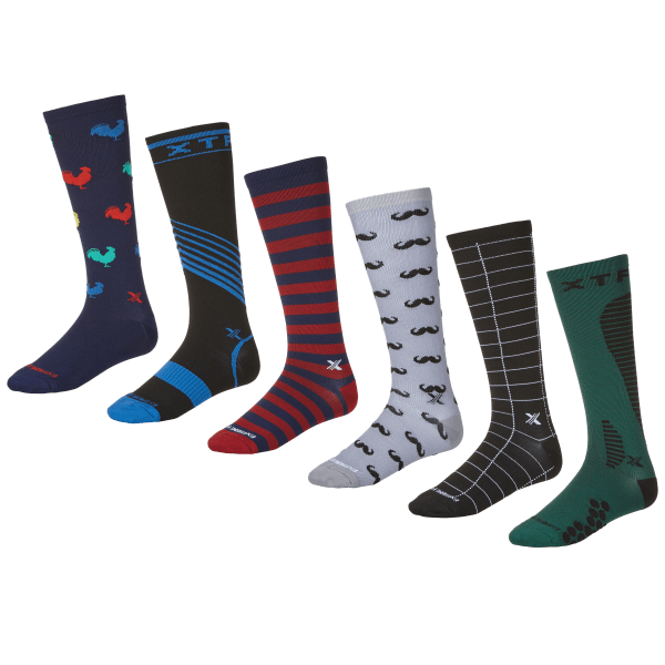 MorningSave: 12-Pack: Extreme Fit Everyday Novelty Wear Knee-High ...