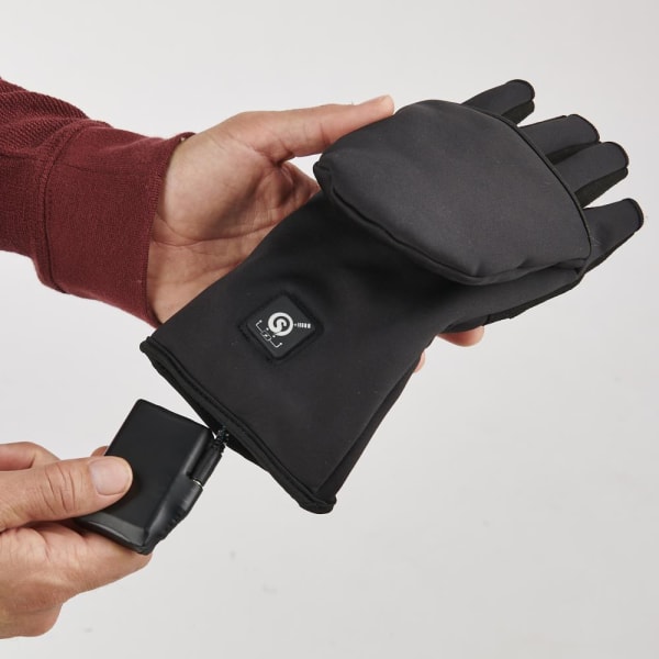 Hammacher Schlemmer: The Heated Flip Back Mittens