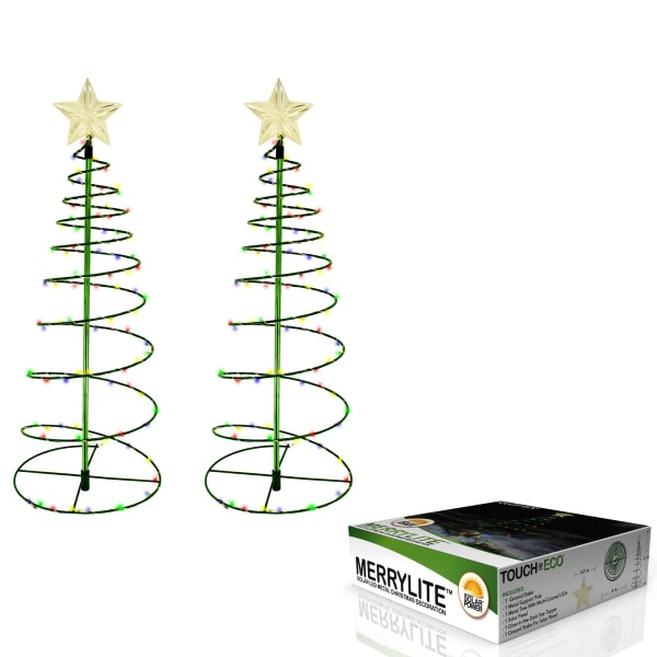 MorningSave: 2-Pack: Touch Of ECO Merrylite Solar LED Metal Christmas ...