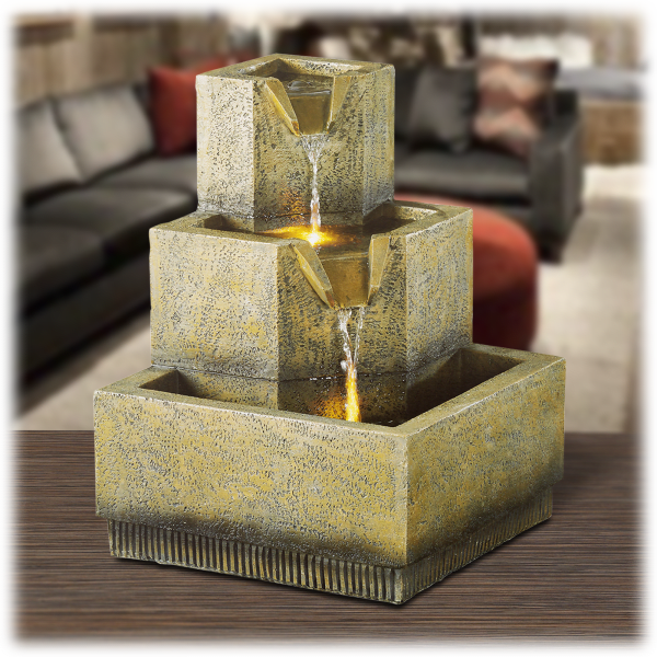 MorningSave: Darice Geometric Water Fountain