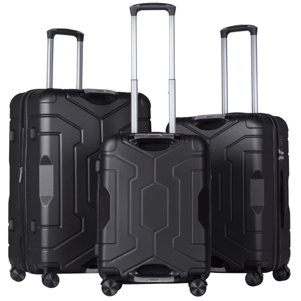 MorningSave: Rugged Cargo 3-Piece Hardside Luggage Set