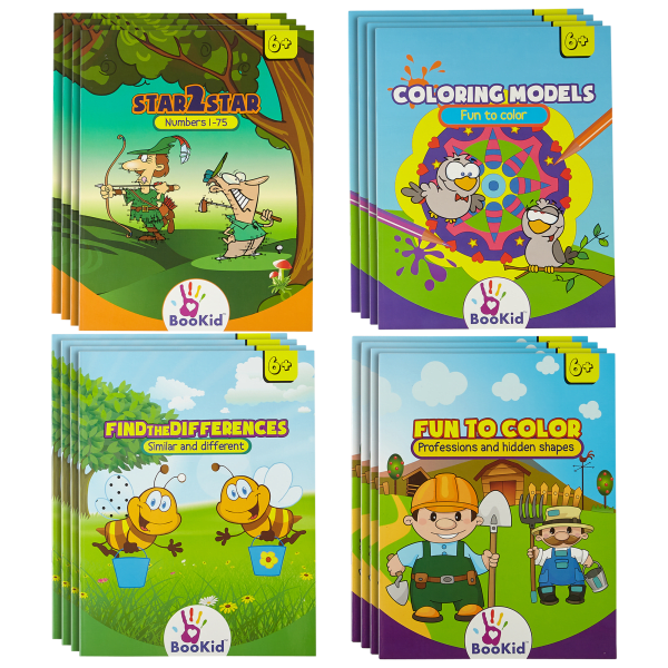 MorningSave: 16-Pack: Bookid Jumbo Coloring & Activity Books for Ages 6 ...