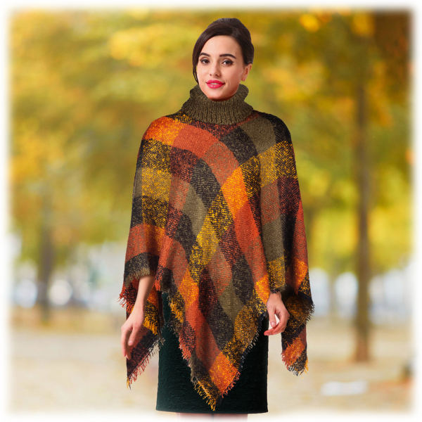 MorningSave: Tahari Designer Cowl Neck Knit Poncho