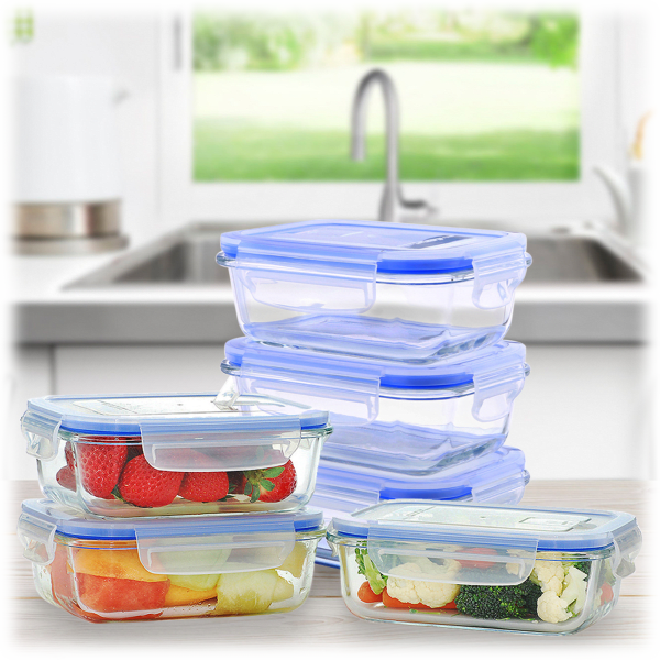 MorningSave: Kinetic Go Green 12-Piece Rectangular Glass Food Storage ...