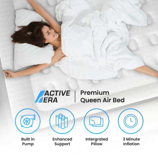 SideDeal: Active Era Premium Air Mattress with Built-in Pump