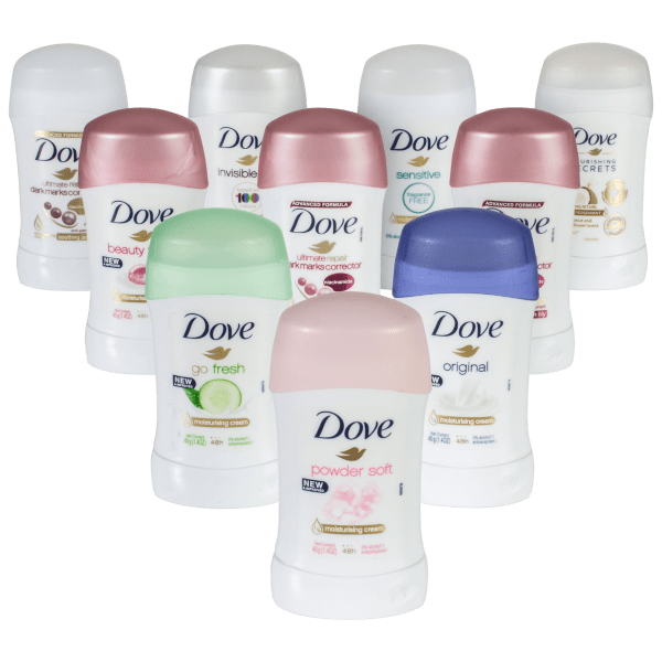 MorningSave: 10-Pack: Dove Antiperspirant Deodorant Roll On Stick Mix