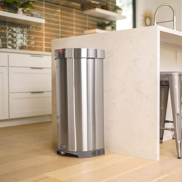 MorningSave: EyeVac+ 2-in-1 Touchless Trash Can with Automatic Vacuum