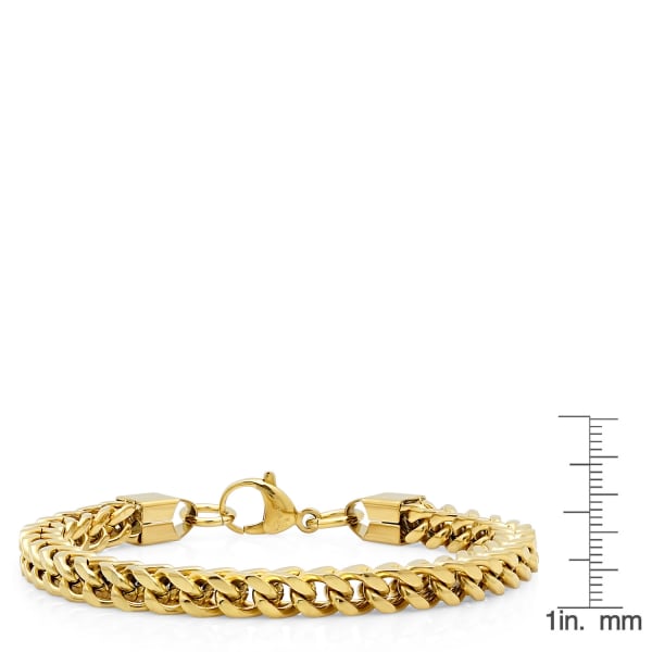 MorningSave: Steeltime 18K Gold Plated Necklace & Bracelet Set