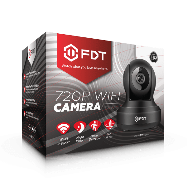 MorningSave: FDT 720P HD WiFi Pan/Tilt Indoor Camera with Two-Way Audio ...