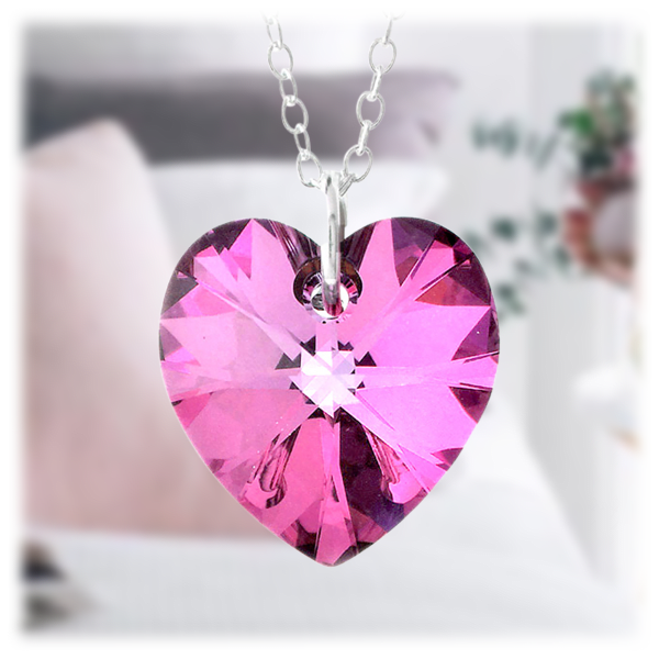 MorningSave: Designs by FMC Swarovski Crystal Heart Pendant on 18 ...