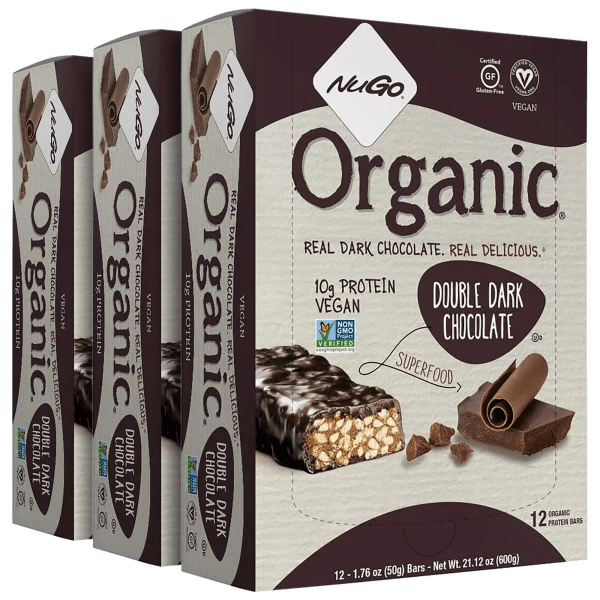 Meh: 36-Pack: NuGo Organic Dark Chocolate Protein Bars