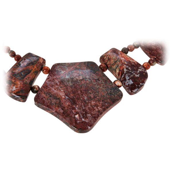 MorningSave: Jay King Multicolor Red Leopard Skin Quartzite Necklace