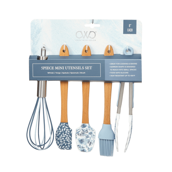 MorningSave: Cook with Color 5-Piece Mini Utensil Set