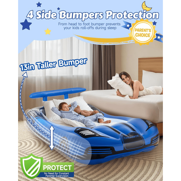 MorningSave: Cherimor Twin Race Car Air Mattress for Children
