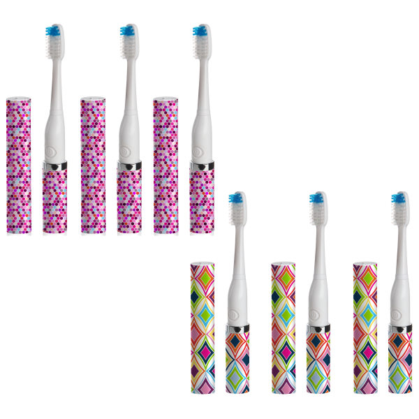 MorningSave: 3-Pack: VIOlife Slim Sonic Travel Toothbrushes