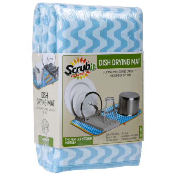 Meh: 2-Pack: Scrub-It Dish Drying Mat (Large)