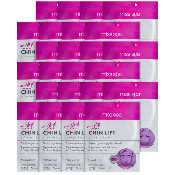 MorningSave: 24-Pack: Miss Spa No-Slip Chin Lift Firming Masks