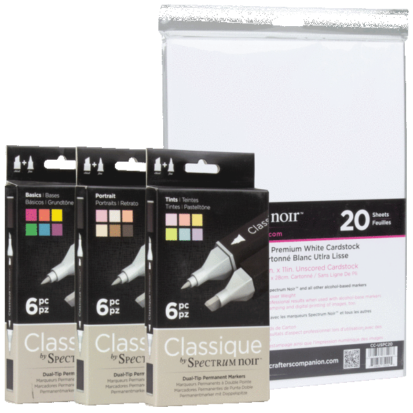 MorningSave: Spectrum Noir 18-Piece Marker Set with 20-Count 8.5"x11 ...
