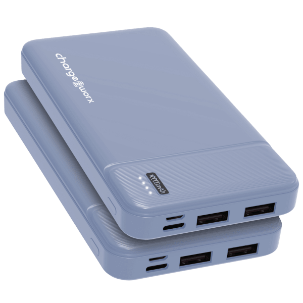 MorningSave: 2-Pack: Chargeworx Dual USB Slim 10,000 mAh Power Bank