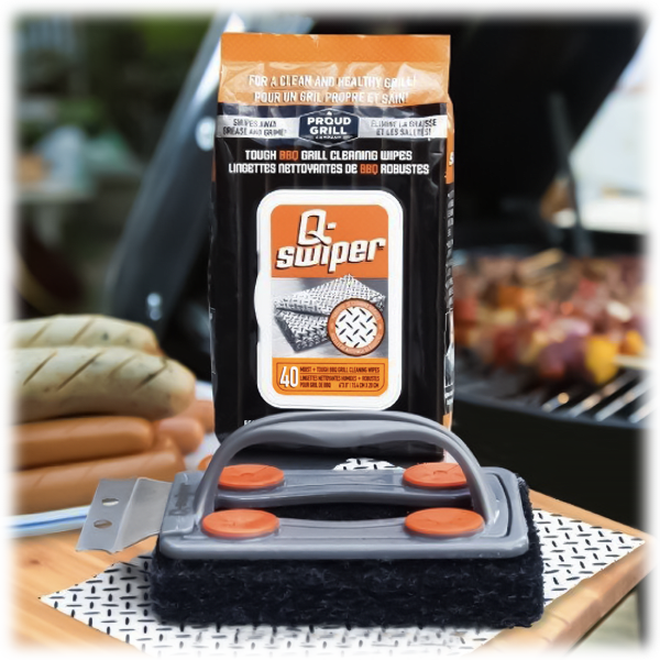 Meh: 2-Pack: Q-Swiper BBQ Grill Cleaner with 160 Disposable Wipes