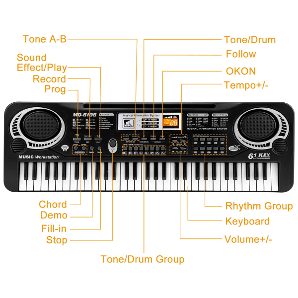 MorningSave: Fresh Fab Finds 61 Keys Kids Learning Keyboard ...