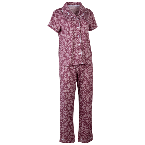 SideDeal: Born Notch Collar Pant & Short Sleeve Set