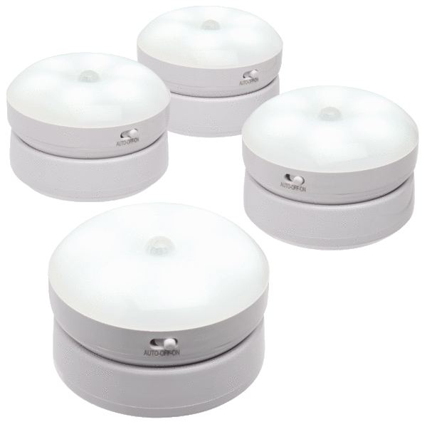 SideDeal: 4-Pack: SecureBrite 360 Motion Sensor LED Light with Magnetic ...